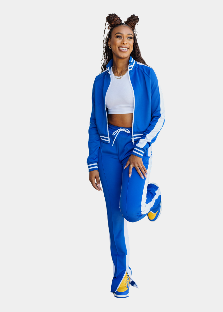 Tall Blue/White Tracksuit – Tall Size