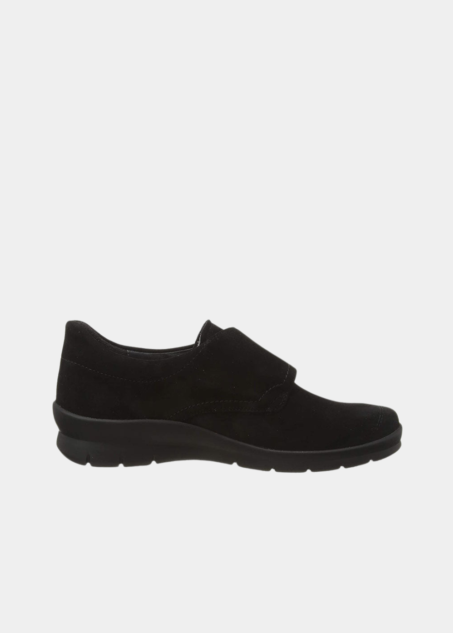 Semler Deluxe Black Velour Shoes – Tall Size