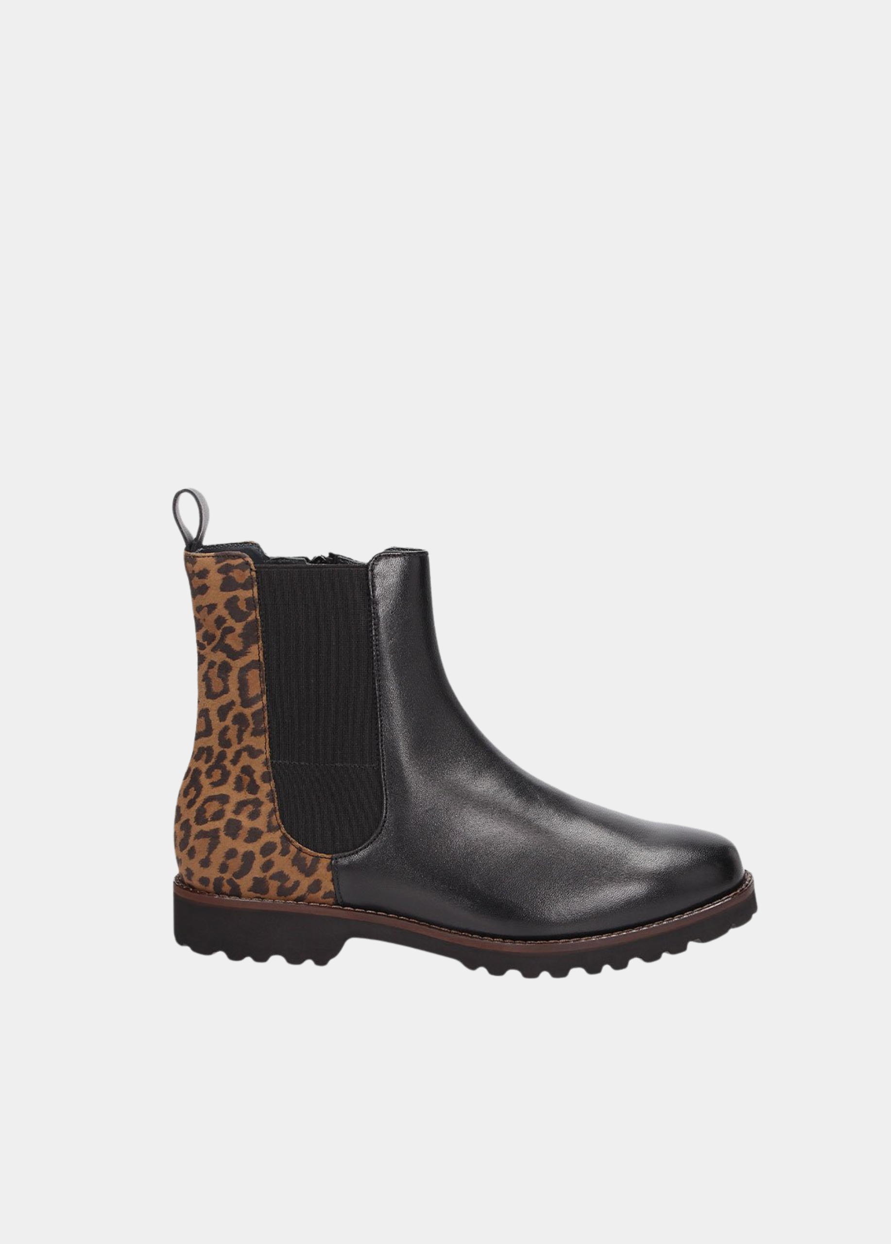 Sioux Ultimate Chelsea Boots - Black/Leopard – Tall Size