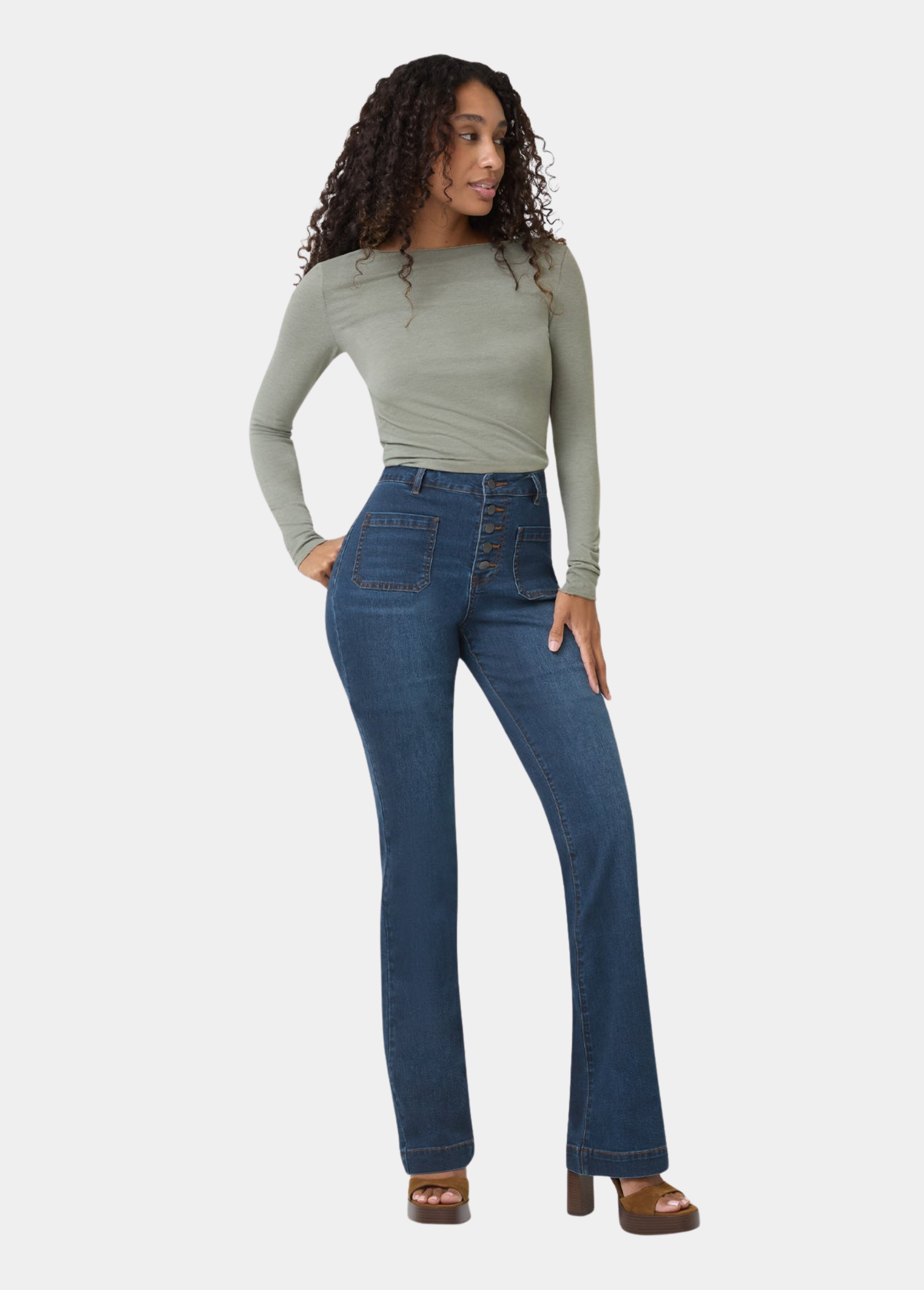 Tall Amanda High Rise Bootcut Jeans – Tall Size