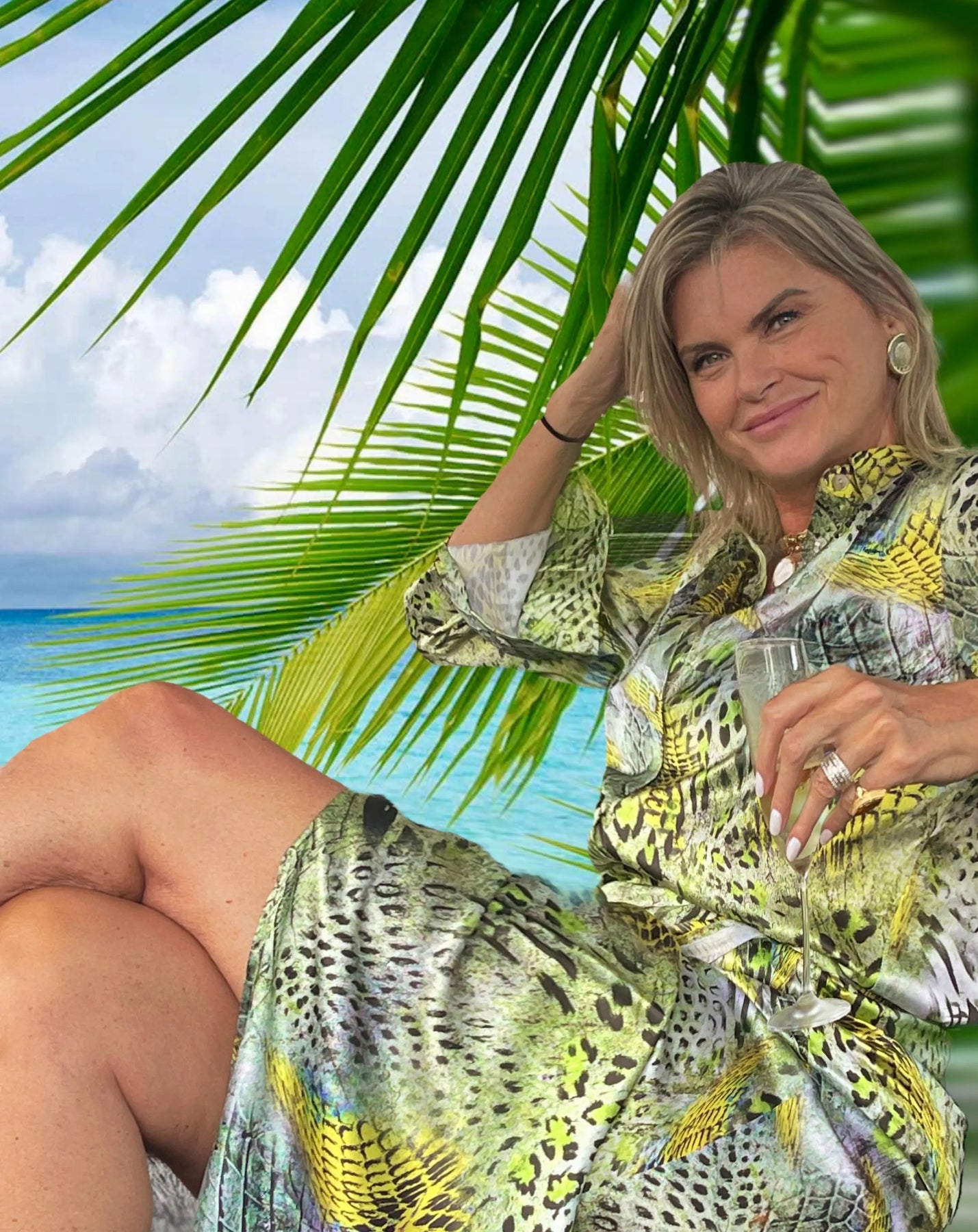 Serpentine|Chic Three Piece|Coord Set|Includes Wrap Skirt That Doubles ...